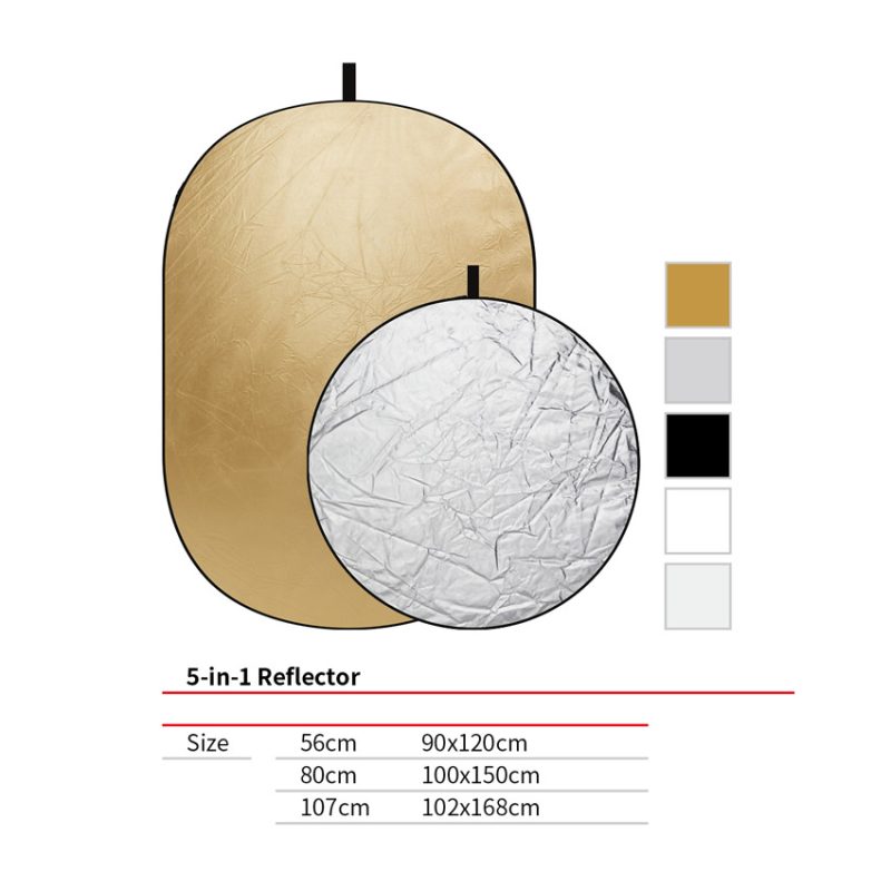 Hilight 5 in 1 Reflector 80 cm | รีเฟล็ก วงกลม 80 cm - FOTOFILE